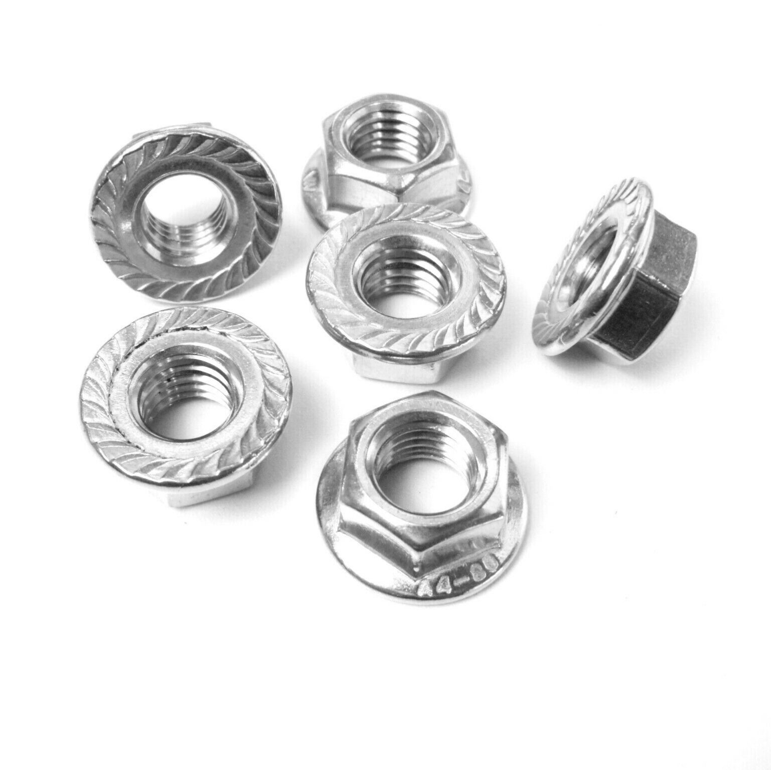 Sperrzahnmuttern Edelstahl VA M3 M4 M5 M6 M8 M10 M12 DIN 6923 ...